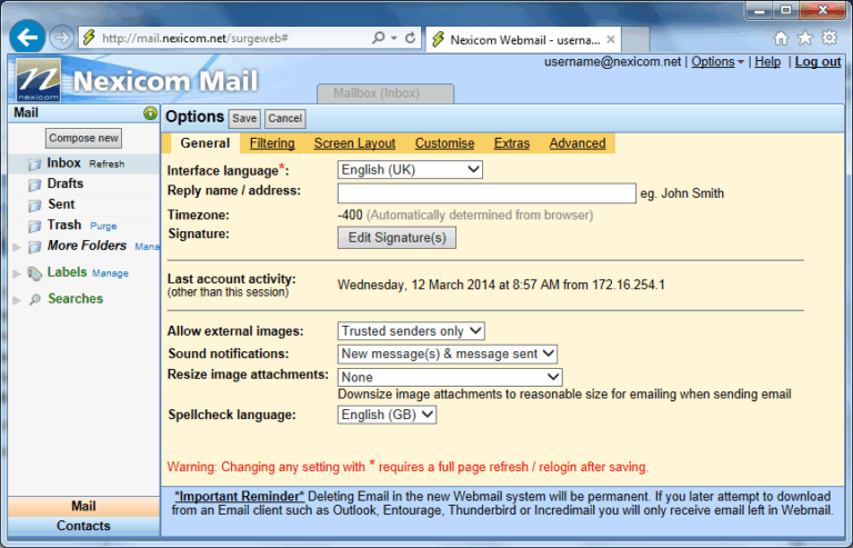 Setting up Email Forwarding - Nexicom